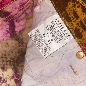 Versace | Pants & Jumpsuits | Versace Pink And Yellow Snake Print Pants ...